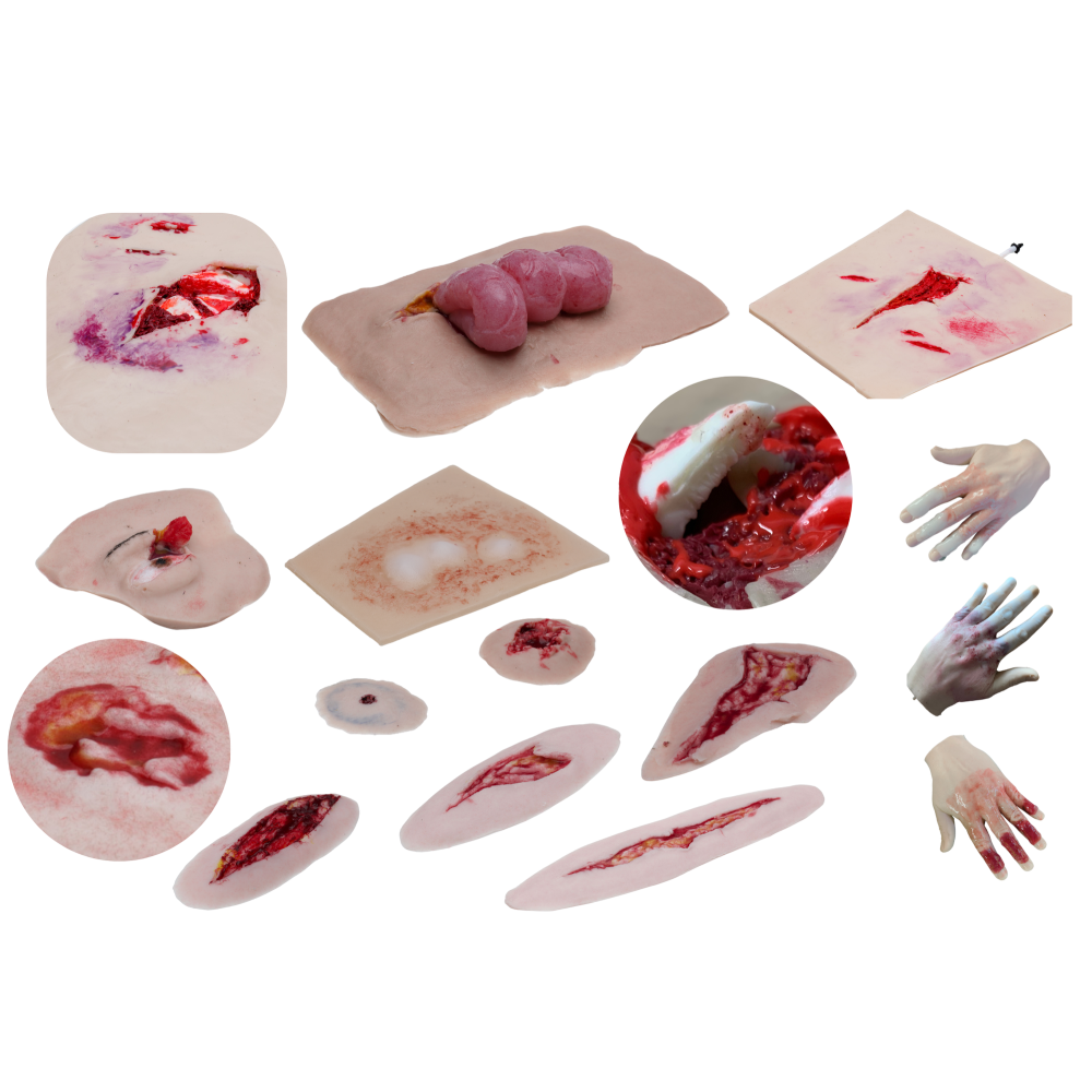 Набір імітаторів вогнепальних, травматичних та термічних уражень PROF ...